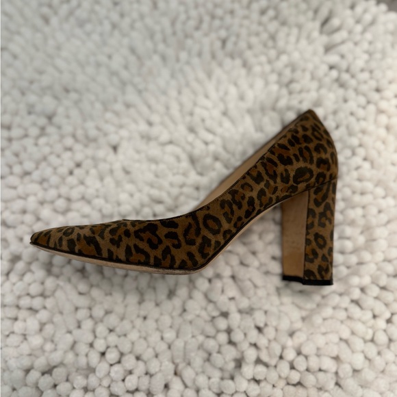 Manolo Blahnik | Shoes | Manolo Blahnik Leopard Print Block Heels ...